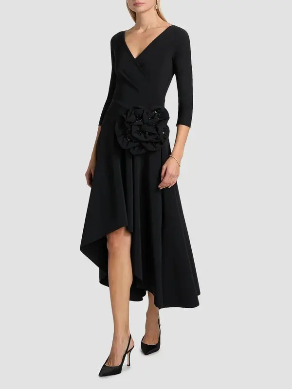 Chiara Boni La Petite Robe Rahim Rosette-embellished Midi-dress