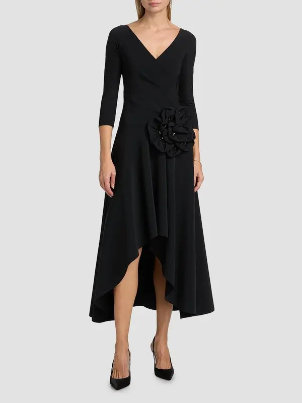 Chiara Boni La Petite Robe Rahim Rosette-embellished Midi-dress