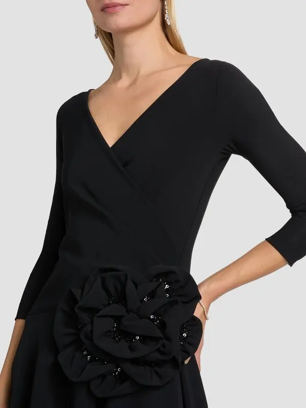 Chiara Boni La Petite Robe Rahim Rosette-embellished Midi-dress