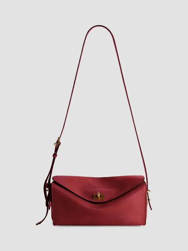 Balenciaga Le 7 Medium Shoulder Bag - Ruby Moka