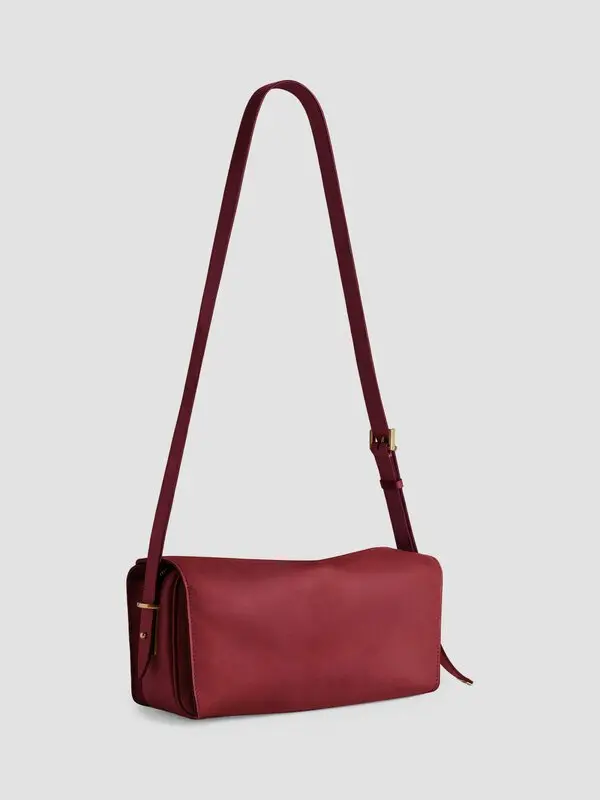 Balenciaga Le 7 Medium Shoulder Bag - Ruby Moka