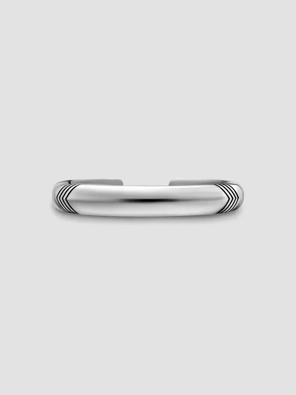 David Yurman Chevron Bold Cuff Bracelet In Sterling 12mm