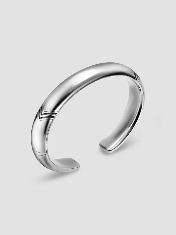 David Yurman Chevron Bold Cuff Bracelet In Sterling 12mm