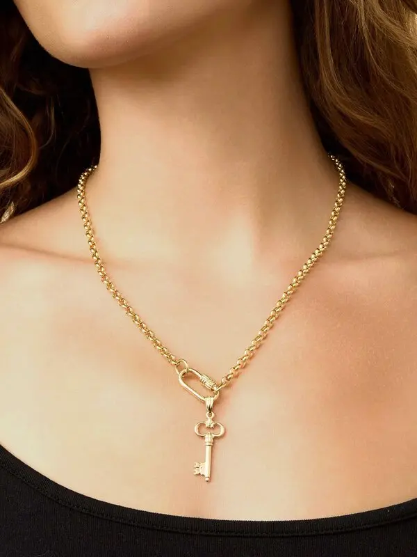 ORADINA Maison Pendant Charm In 14k Yellow