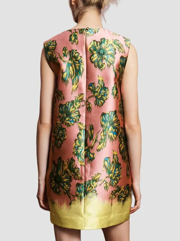 ALEMAIS Faye Floral Satin Mini Dress