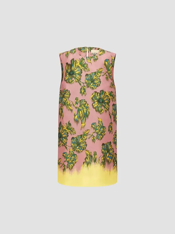 ALEMAIS Faye Floral Satin Mini Dress - Multi