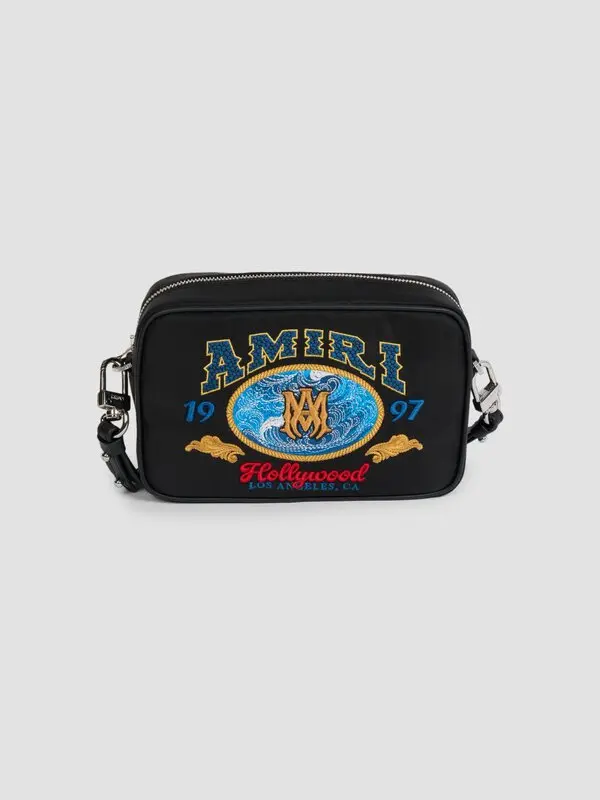 Amiri Embroidered Logo Camera Case