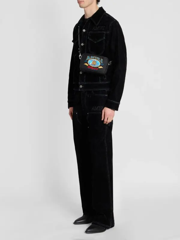 Amiri Embroidered Logo Camera Case