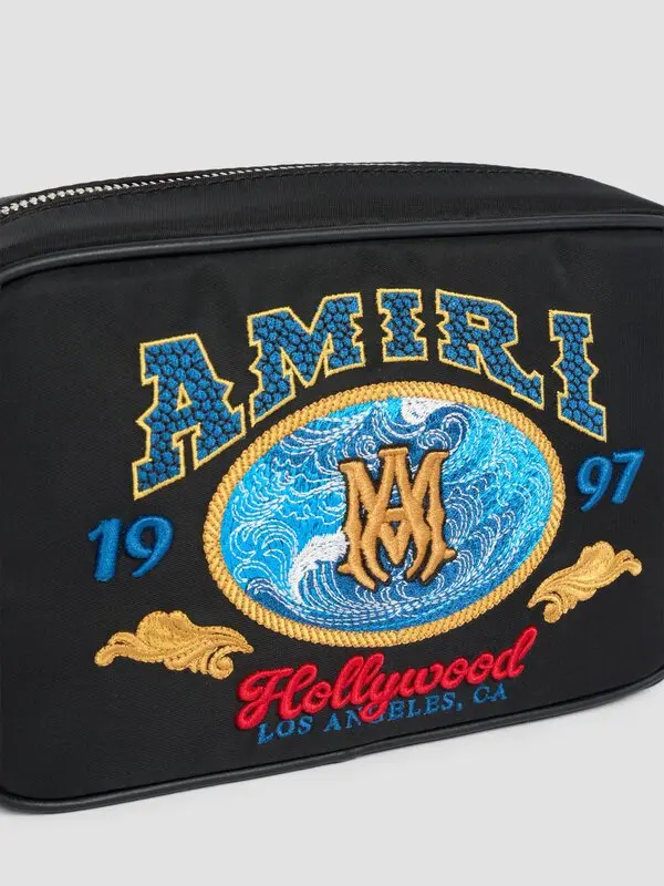 Amiri Embroidered Logo Camera Case