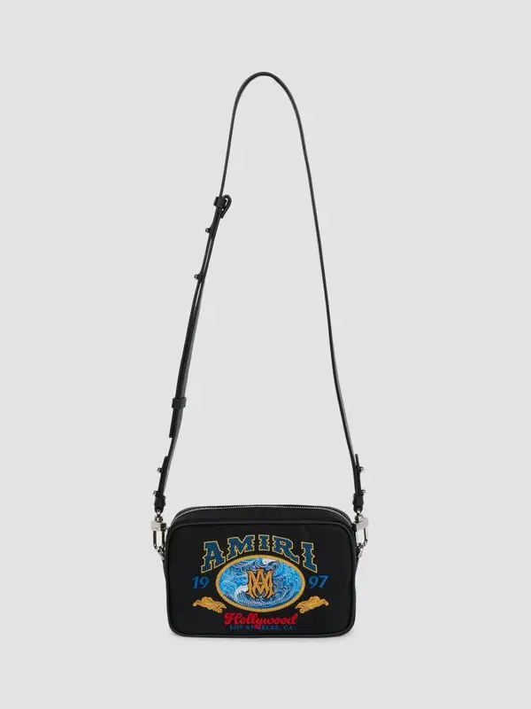Amiri Embroidered Logo Camera Case