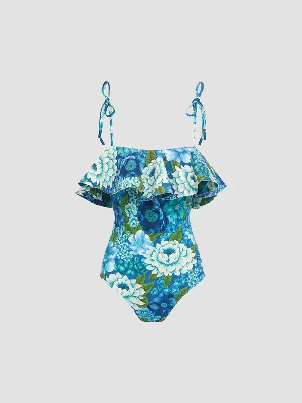 ALEMAIS Margo Ruffle One-piece Swimsuit - Multi