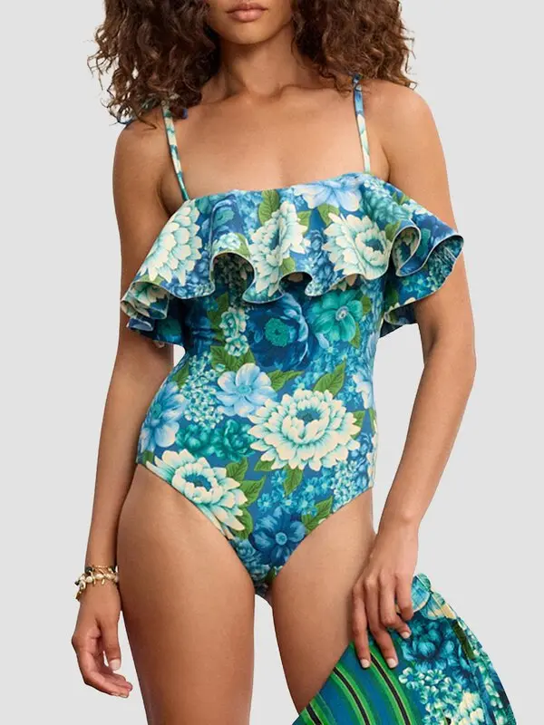 ALEMAIS Margo Ruffle One-piece Swimsuit - Multi
