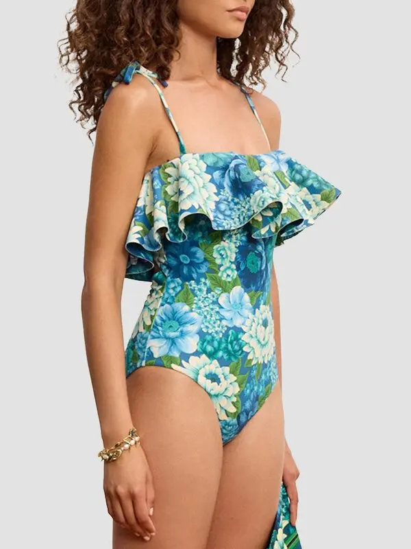 ALEMAIS Margo Ruffle One-piece Swimsuit - Multi