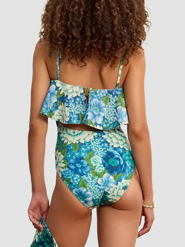 ALEMAIS Margo Ruffle One-piece Swimsuit - Multi