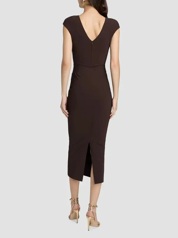 Chiara Boni La Petite Robe Hesupie Beaded Sheath Midi-dress