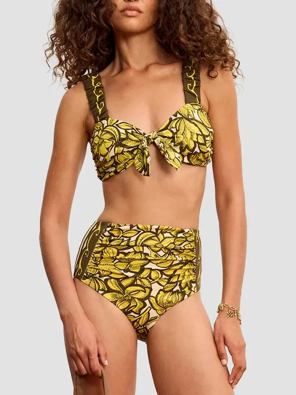 ALEMAIS Mona High-waisted Bikini Bottom - Yellow