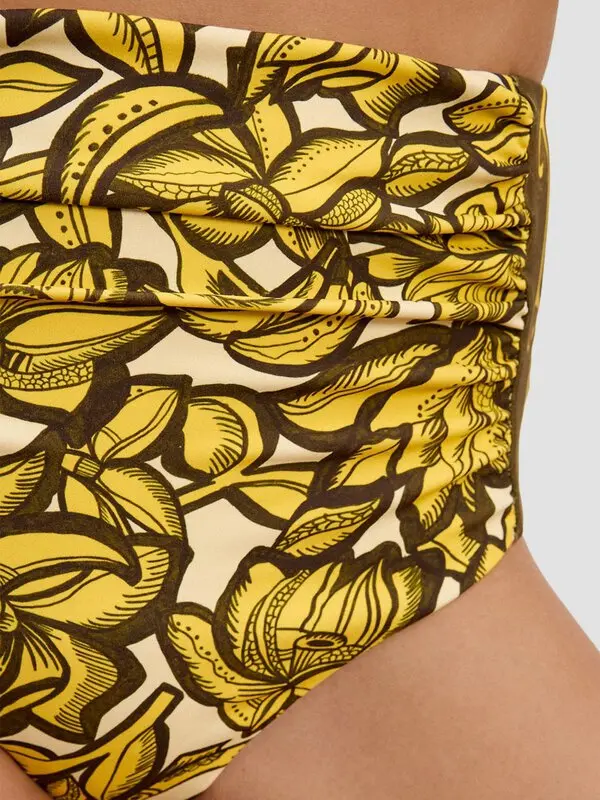 ALEMAIS Mona High-waisted Bikini Bottom - Yellow