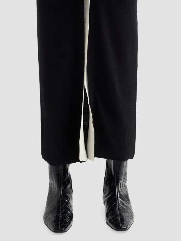 TOTEME Croc-embossed Leather Chelsea Boots - Black