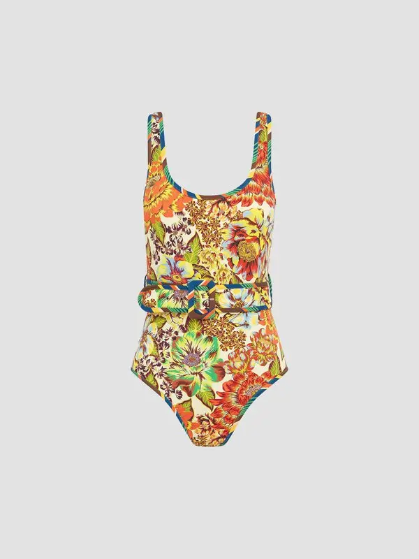 ALEMAIS Charlie Belted One-piece Swimsuit - Multi
