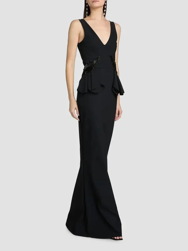 Chiara Boni La Petite Robe Nawa Embellished Jersey Gown