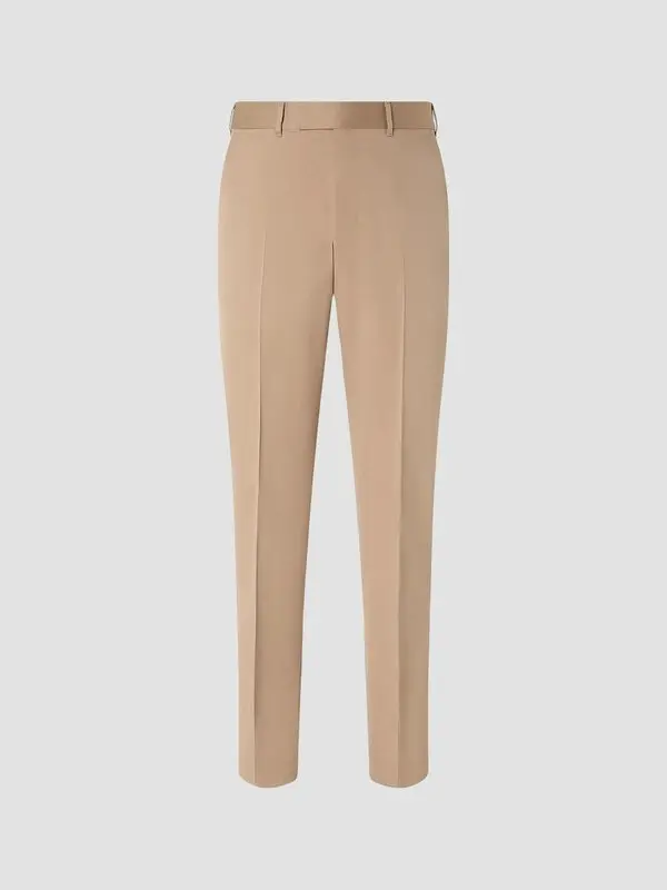 Zegna Centoventimila Cotton And Wool Pants - Beige