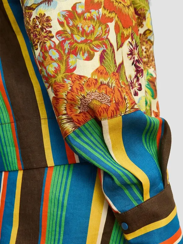 ALEMAIS Charlie Linen Printed Shirt