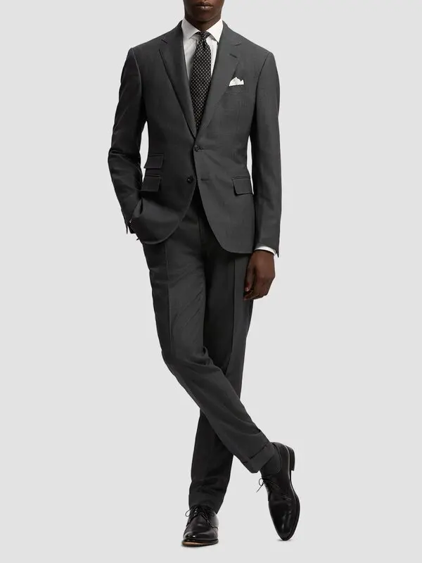 Ralph Lauren Purple Label Kent Hand-tailored Wool Birdseye Suit