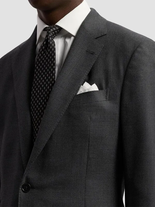 Ralph Lauren Purple Label Kent Hand-tailored Wool Birdseye Suit