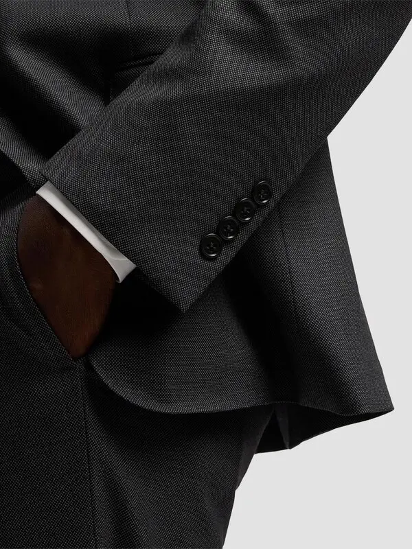 Ralph Lauren Purple Label Kent Hand-tailored Wool Birdseye Suit
