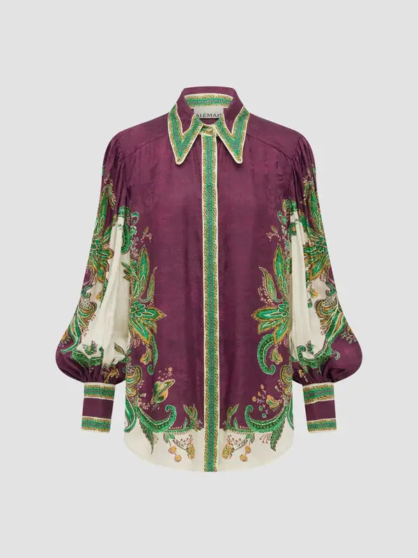 ALEMAIS Ruthie Paisley Shirt
