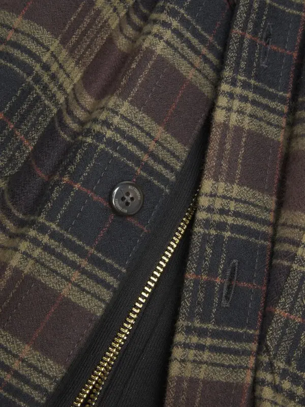 WILLY CHAVARRIA Ganadero Plaid Hooded Overshirt