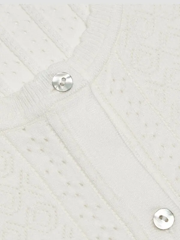 Elie Tahari The Steele Pointelle Sweater Vest