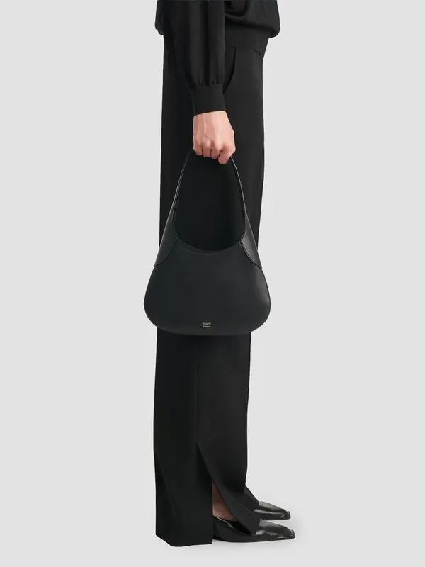 Khaite Joan Small Leather Hobo Bag - Black