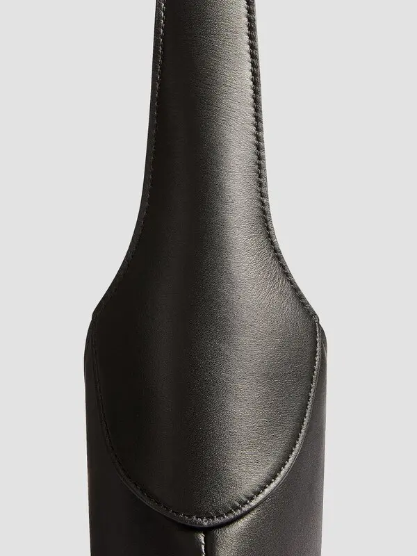 Khaite Joan Small Leather Hobo Bag - Black