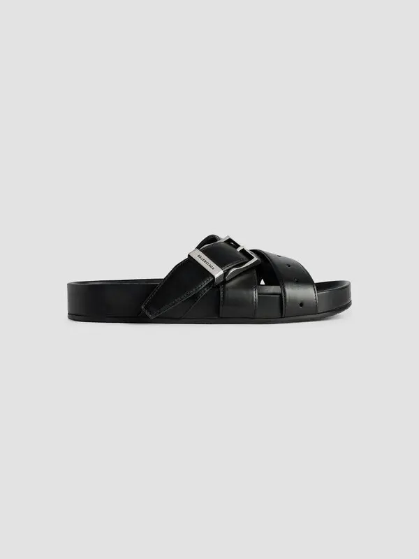 Balenciaga Belt Mules - Black