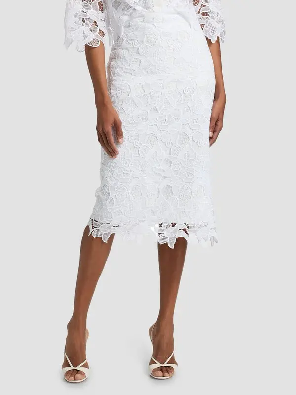 Chiara Boni La Petite Robe Ufide Lace Midi-skirt