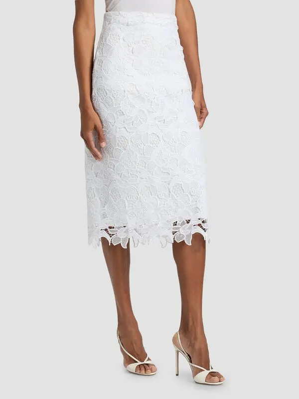 Chiara Boni La Petite Robe Ufide Lace Midi-skirt