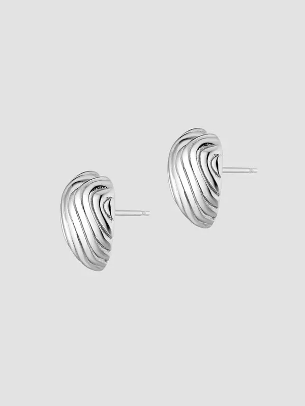 ORADINA Love Language Stud Earrings In Sterling