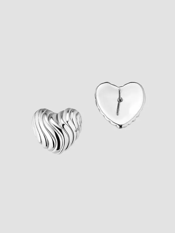 ORADINA Love Language Stud Earrings In Sterling