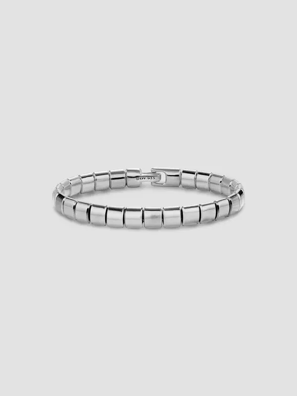 David Yurman Spiritual Beads Flat Bead Bracelet In Sterling 8mm