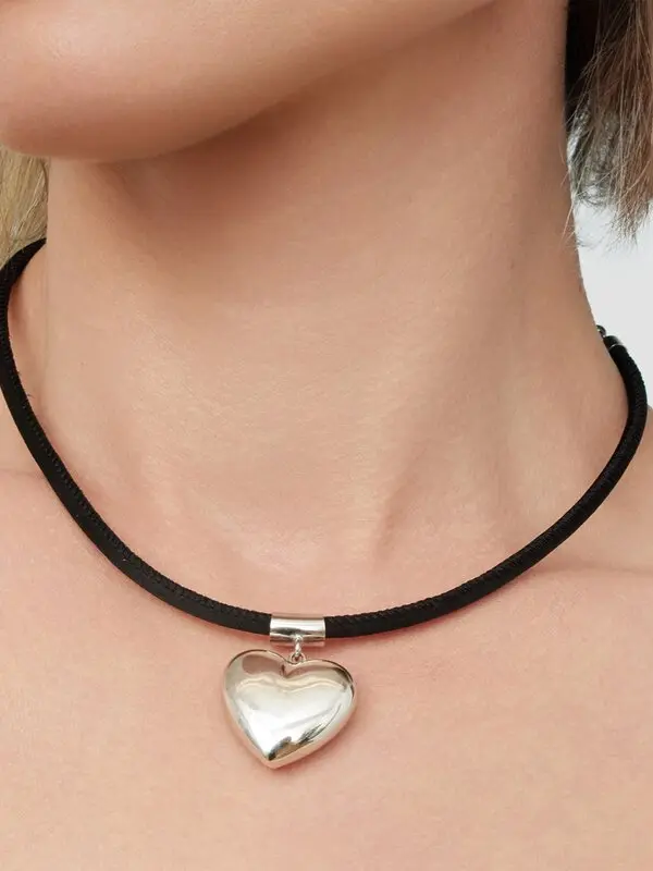 ORADINA Lover Cord Pendant Necklace In Sterling