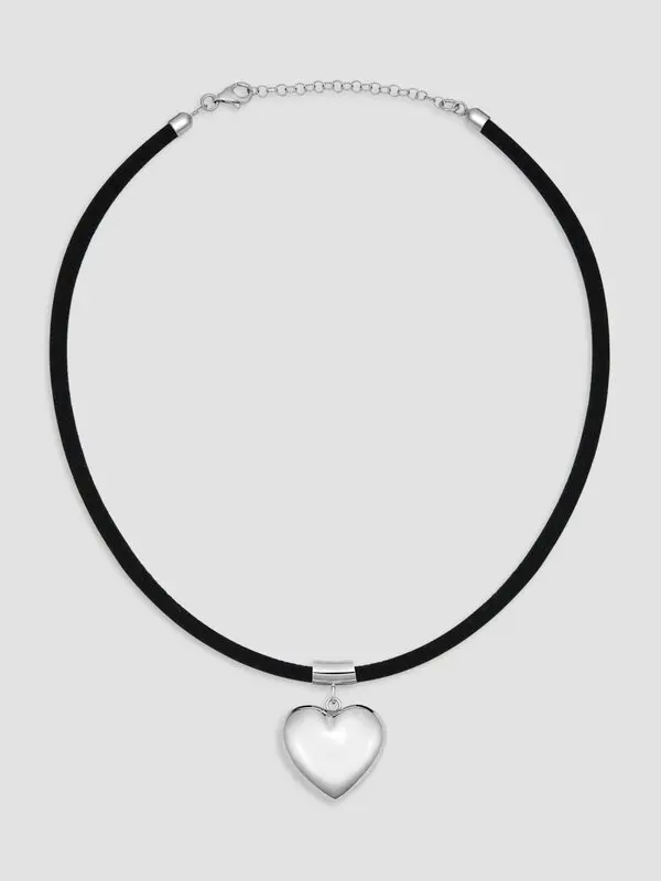 ORADINA Lover Cord Pendant Necklace In Sterling