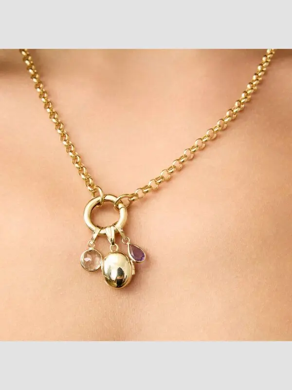 ORADINA Oval Locket In 14k Yellow