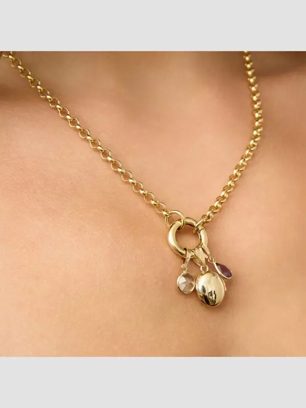 ORADINA Oval Locket In 14k Yellow