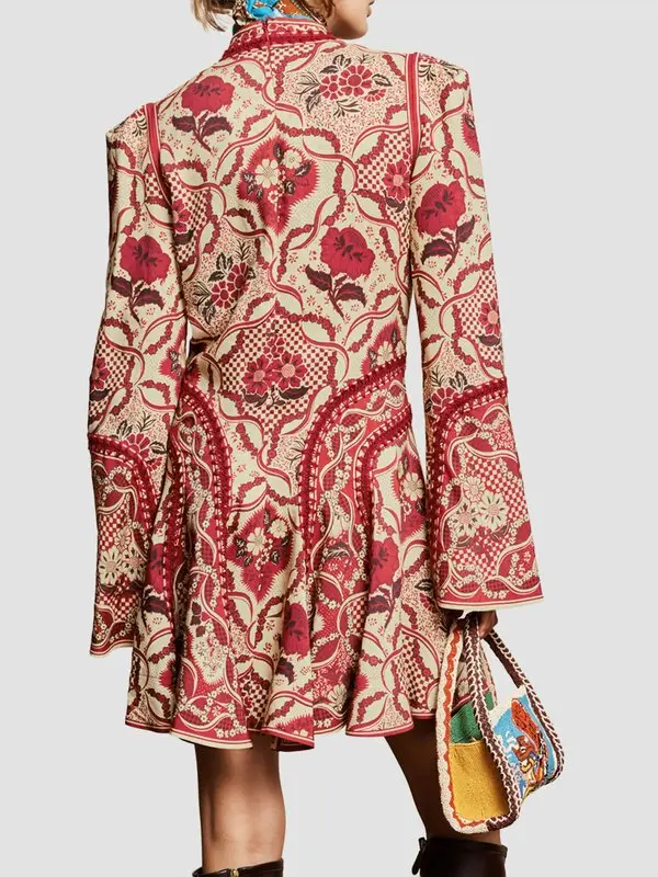 ALEMAIS Kenny Floral A-line Mini Dress