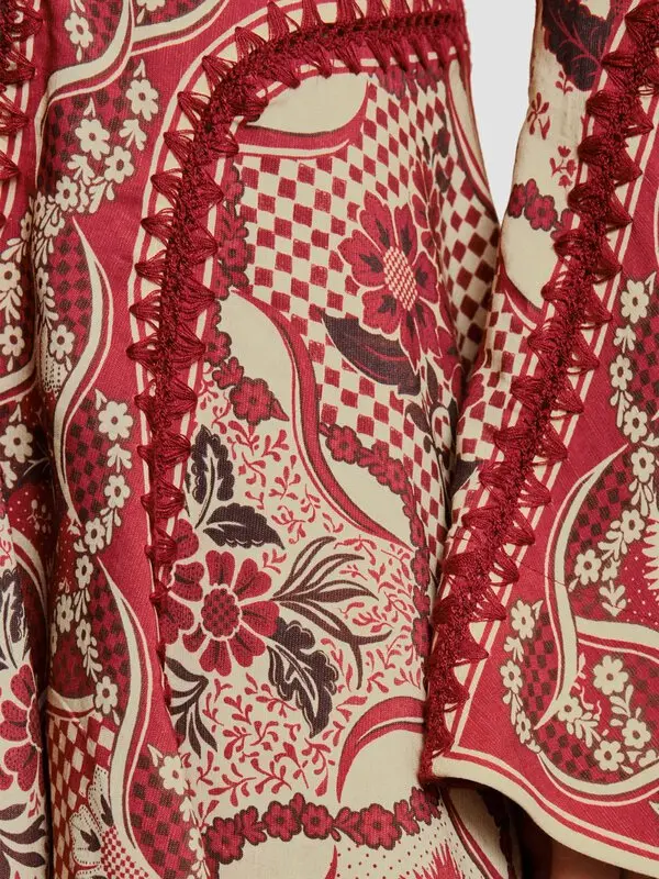 ALEMAIS Kenny Floral A-line Mini Dress