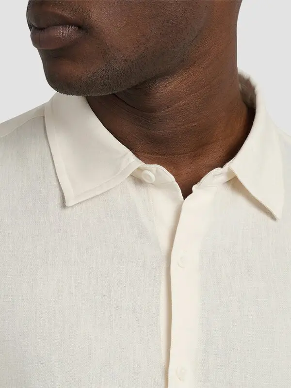 Onia Standard-fit Linen-blend Shirt