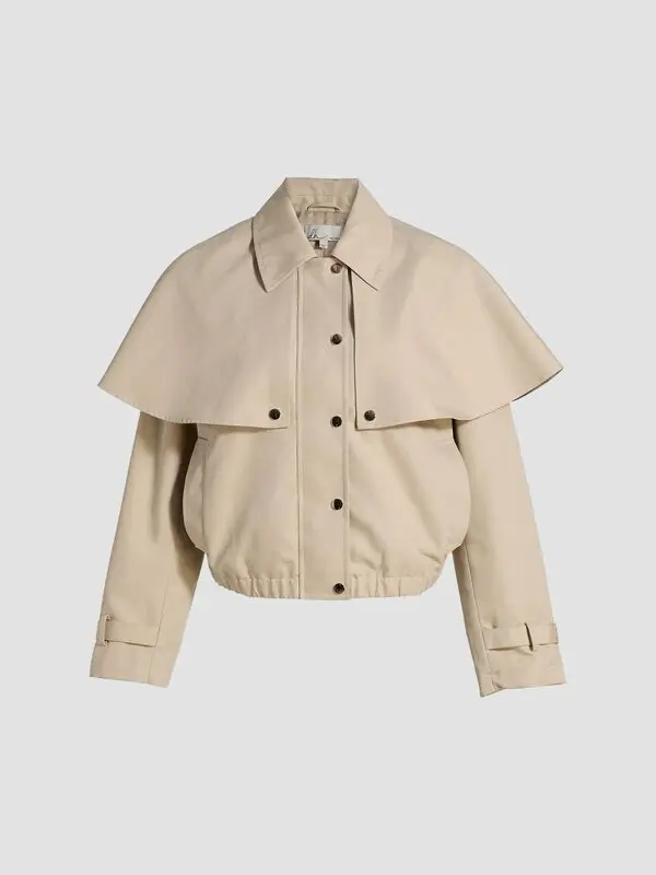 DH New York Lyla Layered Cotton-blend Jacket - Stone