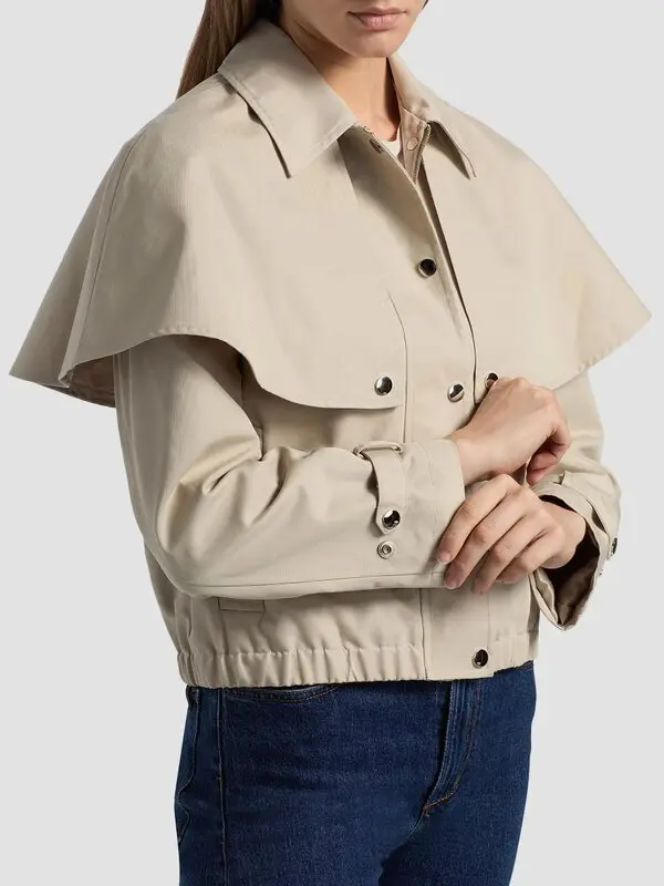 DH New York Lyla Layered Cotton-blend Jacket