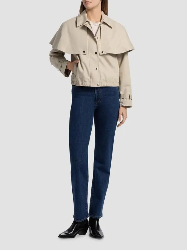 DH New York Lyla Layered Cotton-blend Jacket